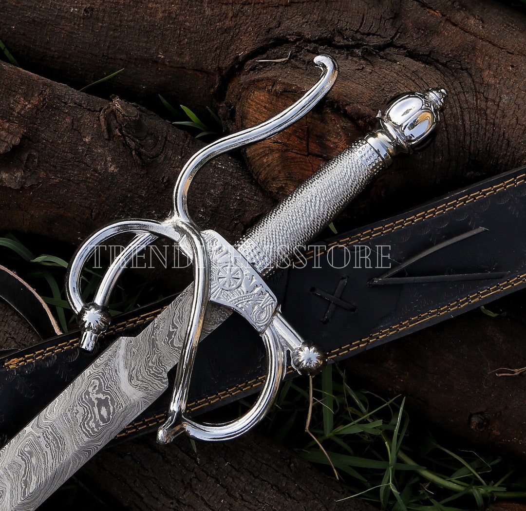 VIKING SWORDS With Scabbard, Battle Ready Swords, Full Tang MEDIEVAL Historical Swords ...