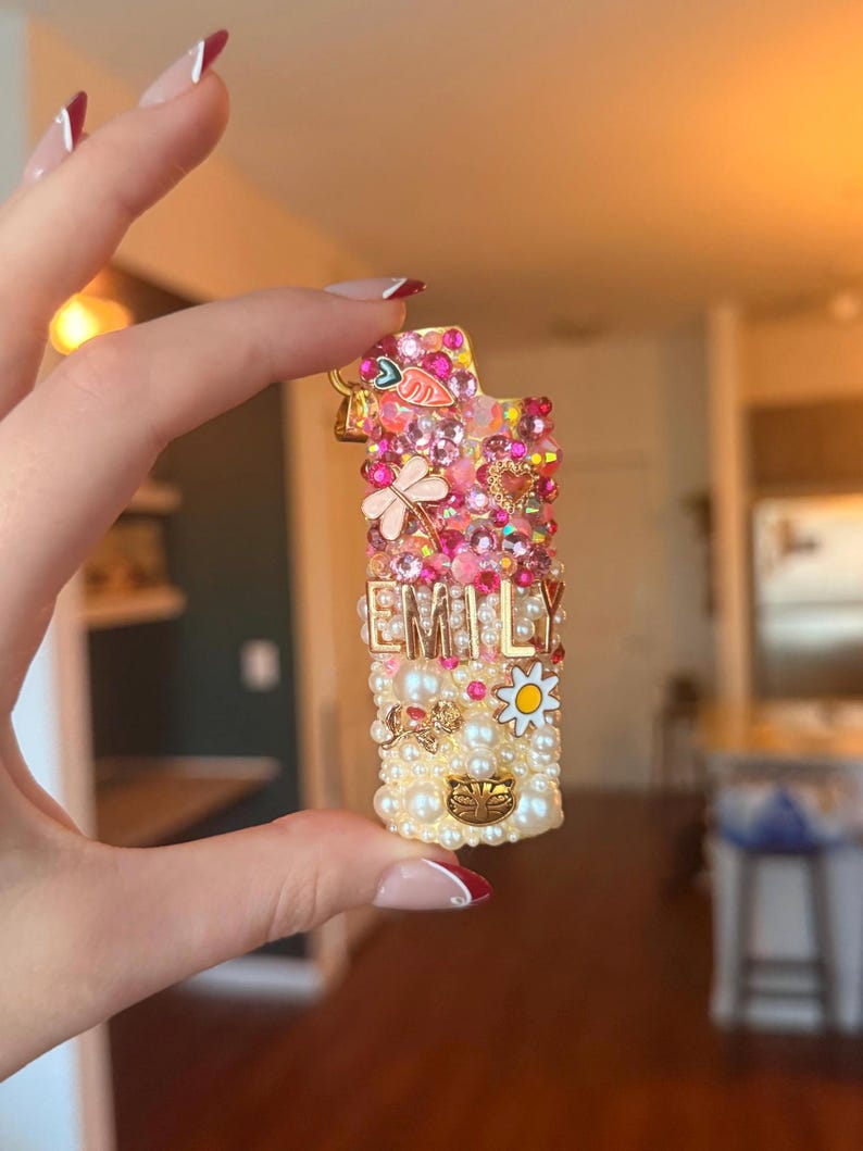 Decorated Lighter Case Customize Your Own Bedazzled Lighter Case Charms ...