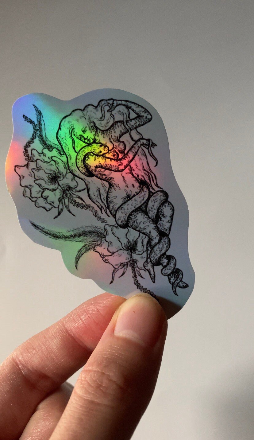 Holographic Lilith Sticker Lilith Sticker Holographic - Etsy