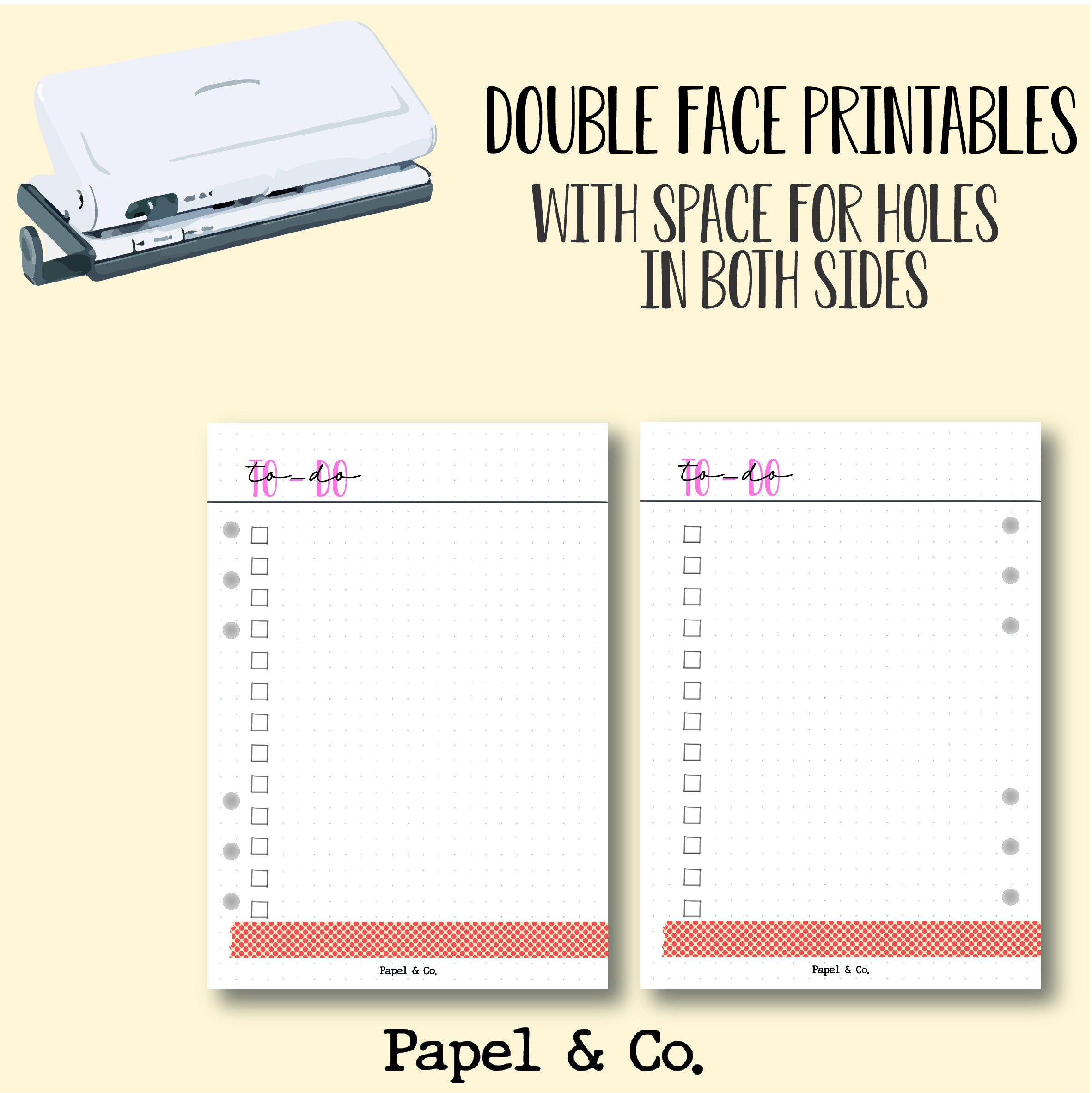 Printable Journal - 40 PDF Pages to Print Double-sided, Punch, and Use ...
