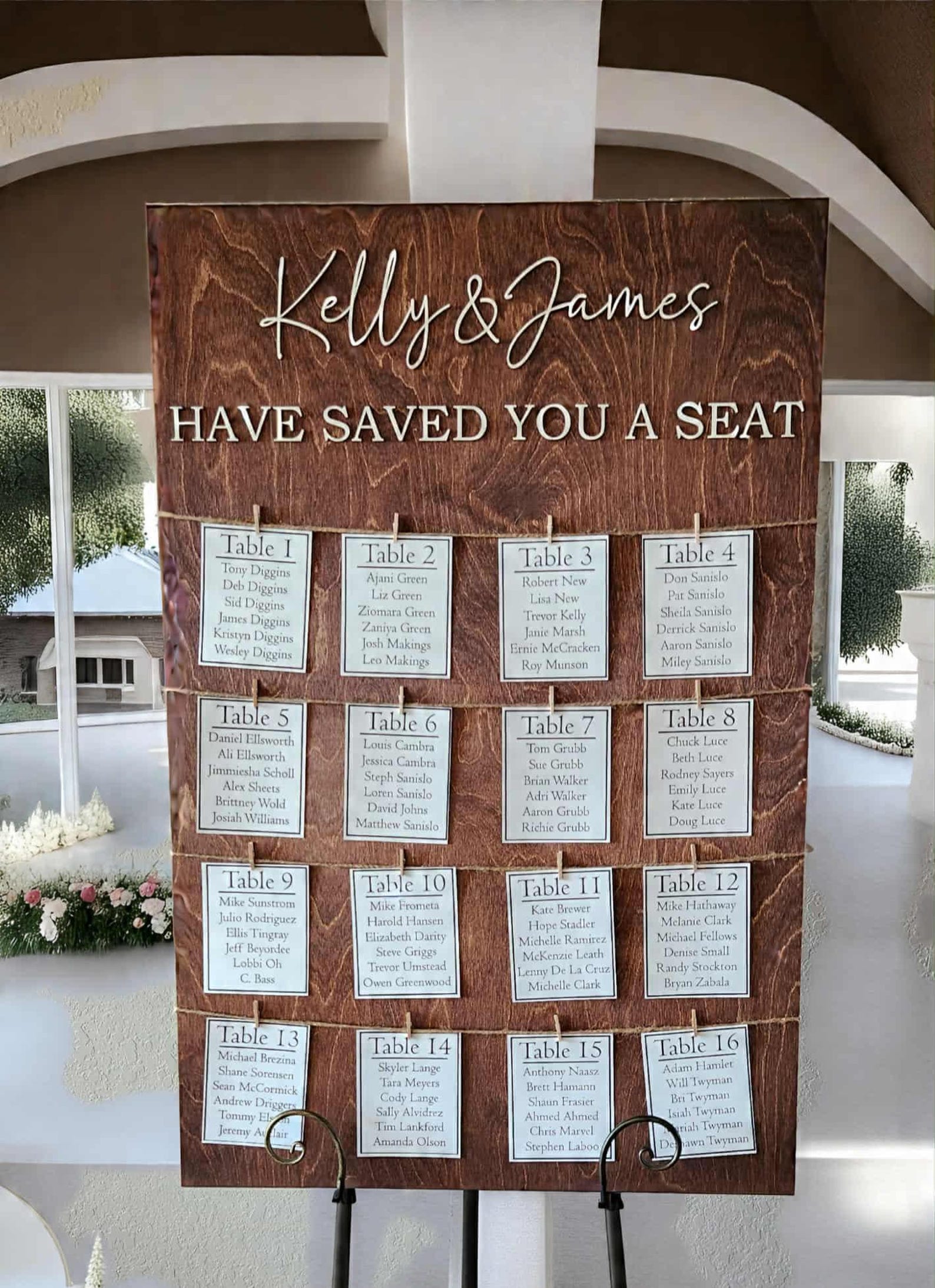 Please Find Your Seat Wedding Seating Chart - Table Seating Chart ...