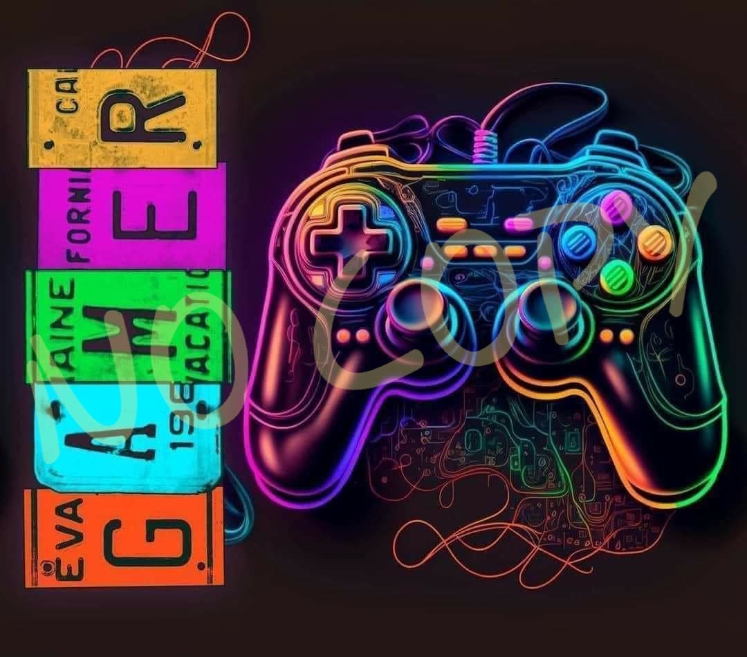 PS Gamer Video Games Tumbler Print Wrap PNG - Etsy