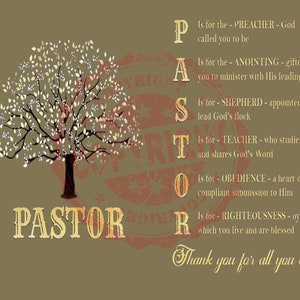Pastor - Etsy