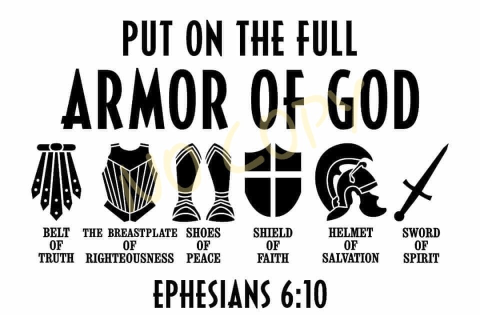 Put on the Full Armor of God Ephesians Christian Shirt Print PNG - Etsy UK