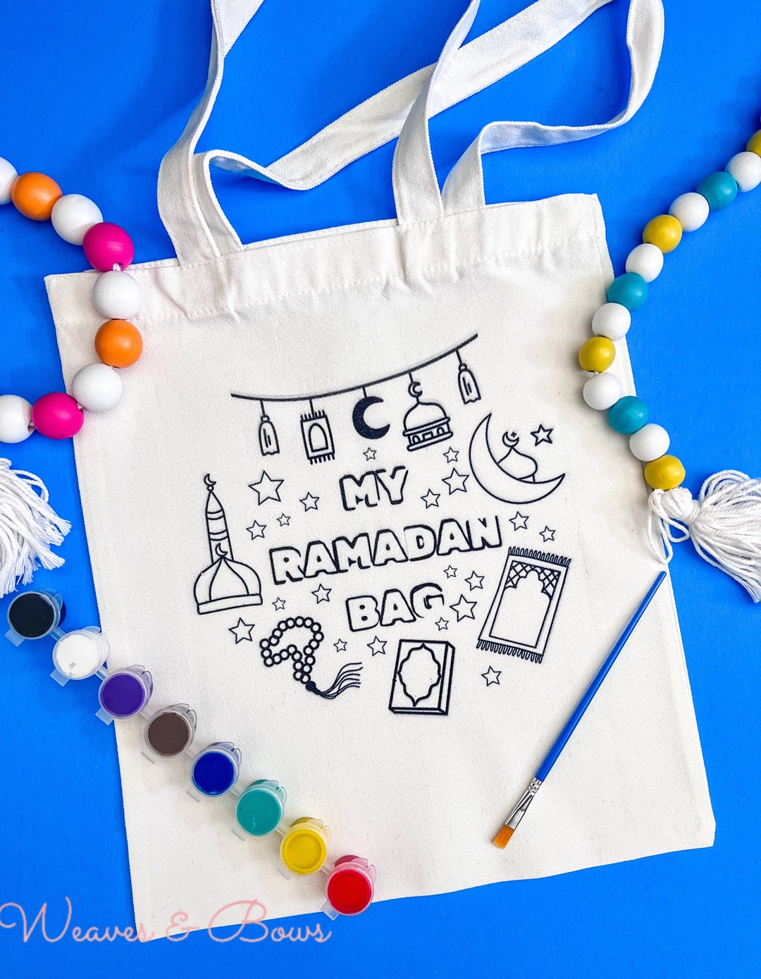 Ramadan DIY Tote Bag Kids - Etsy