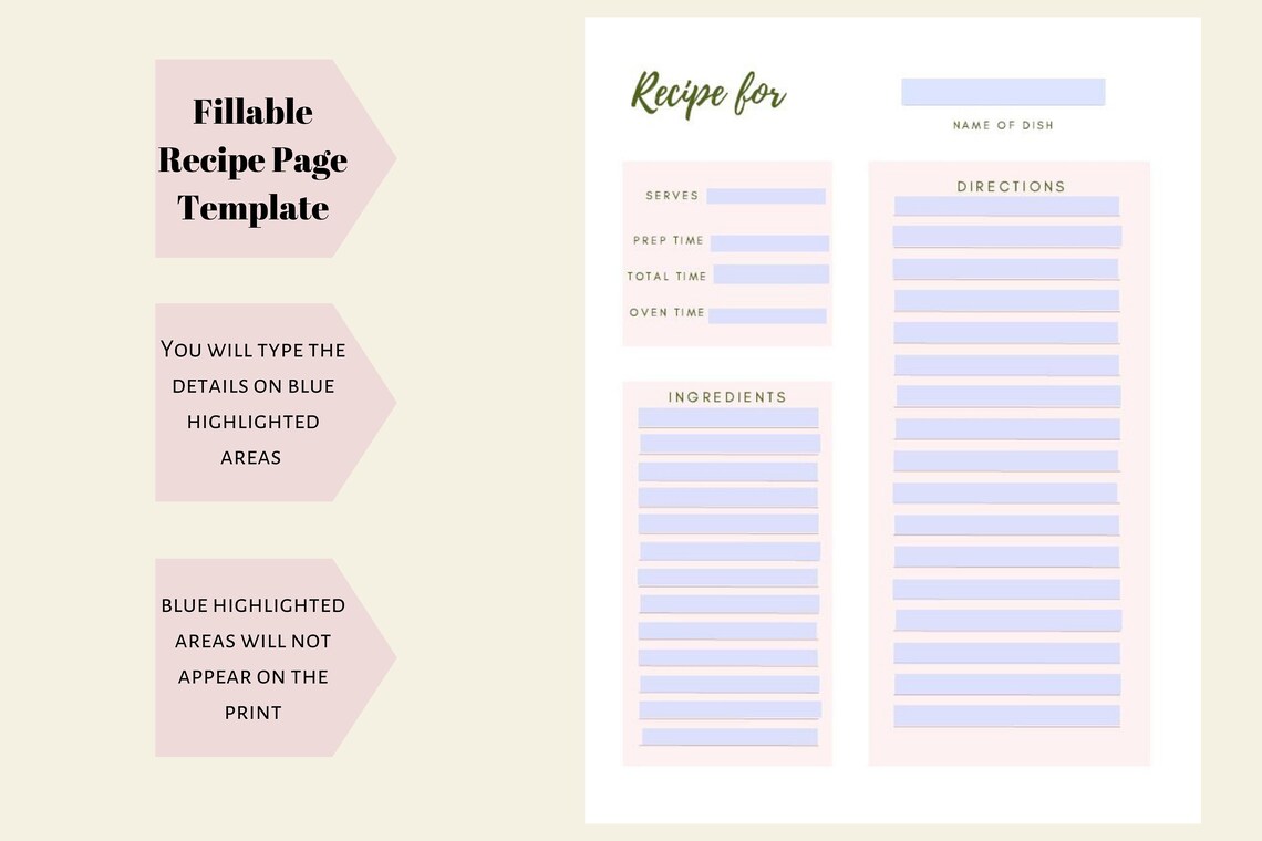 Printable Weekly Meal Planner, Fillable Pdf, Simple Meal Planner ...