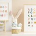 Set of 3 Educational Wall Art Printable, Alphabet Wall Art, Learning ...
