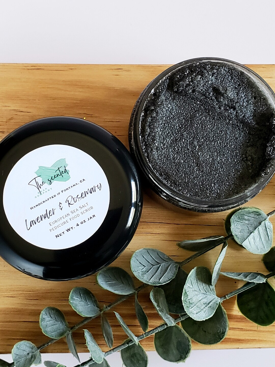 Foot Scrub LAVENDER ROSEMARY and Shea Butter Pedicure Foot Scrub ...