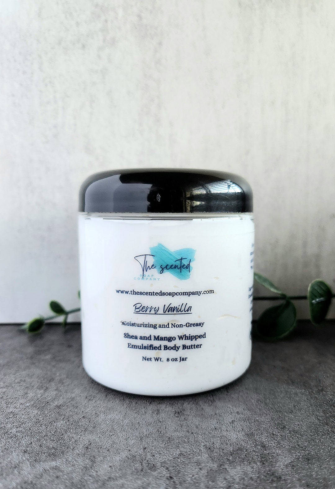 BERRY VANILLA Shea Butter and Mango Butter Emulsified Body Butter 8 Oz ...