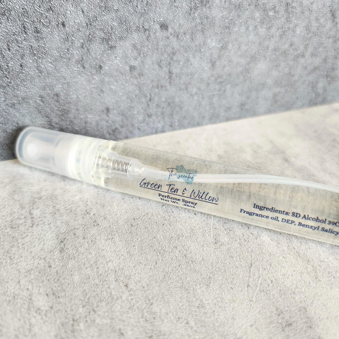 GREEN TEA and WILLOW Perfume Spray .33 Oz - Etsy