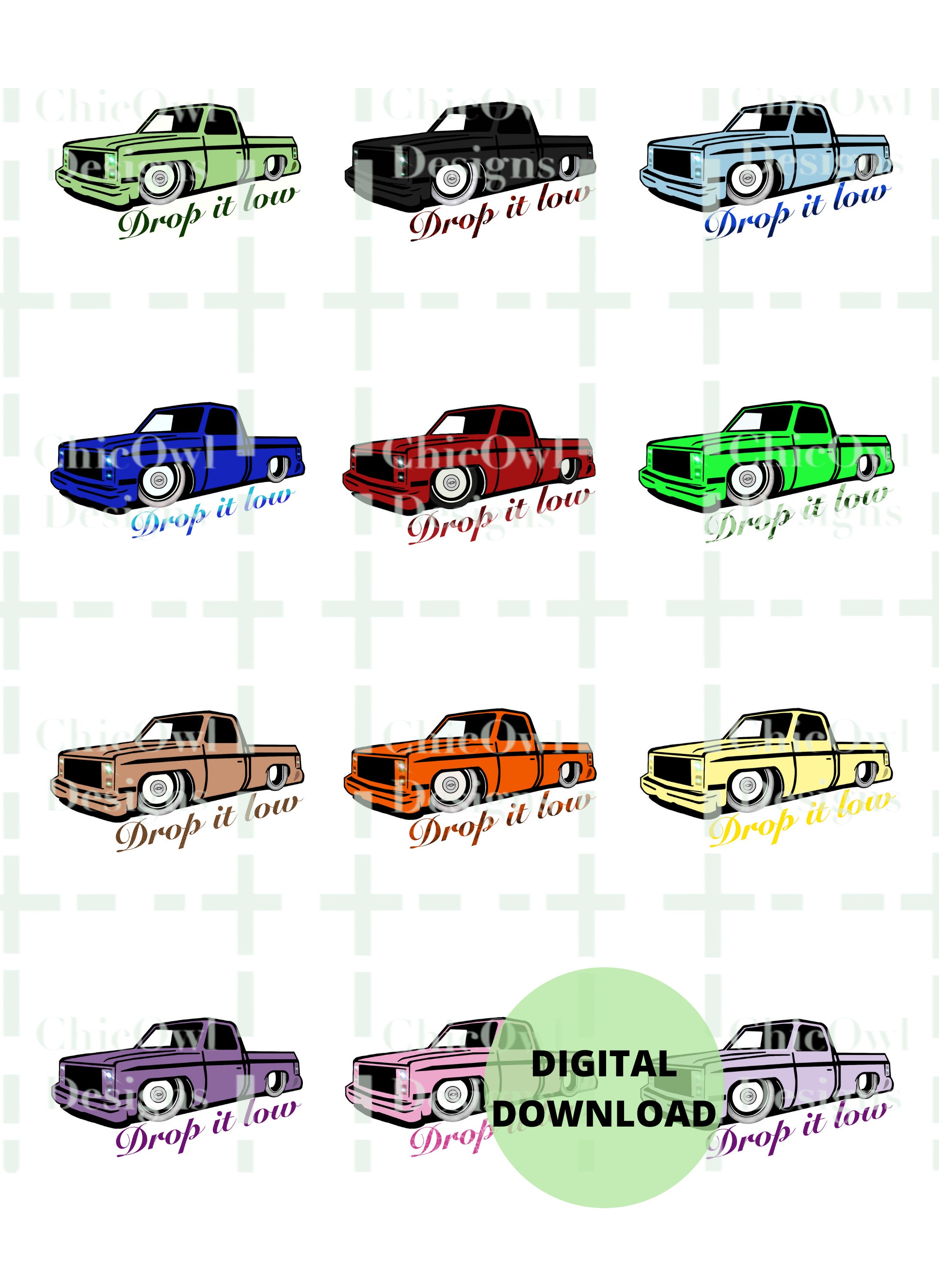 LOWRIDER PRINTABLE STICKERS - Etsy