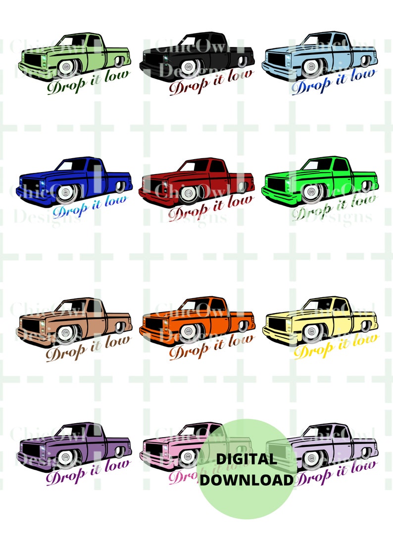 LOWRIDER PRINTABLE STICKERS - Etsy