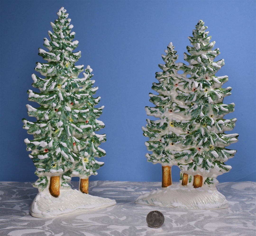 Fir Mantle Trees (pair) - Etsy