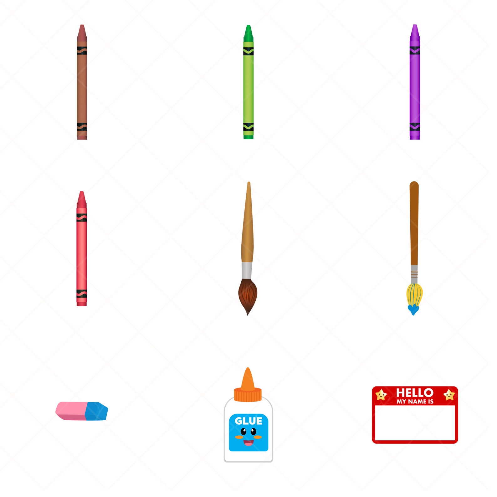 25 School Clipart Set | Downloadable Clipart Bundle | School Supply PNG ...