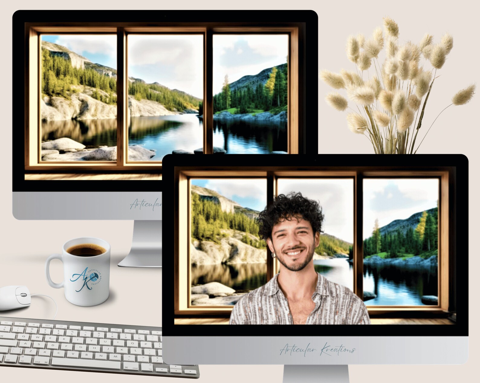 Window Background Zoom Background Virtual Background - Etsy