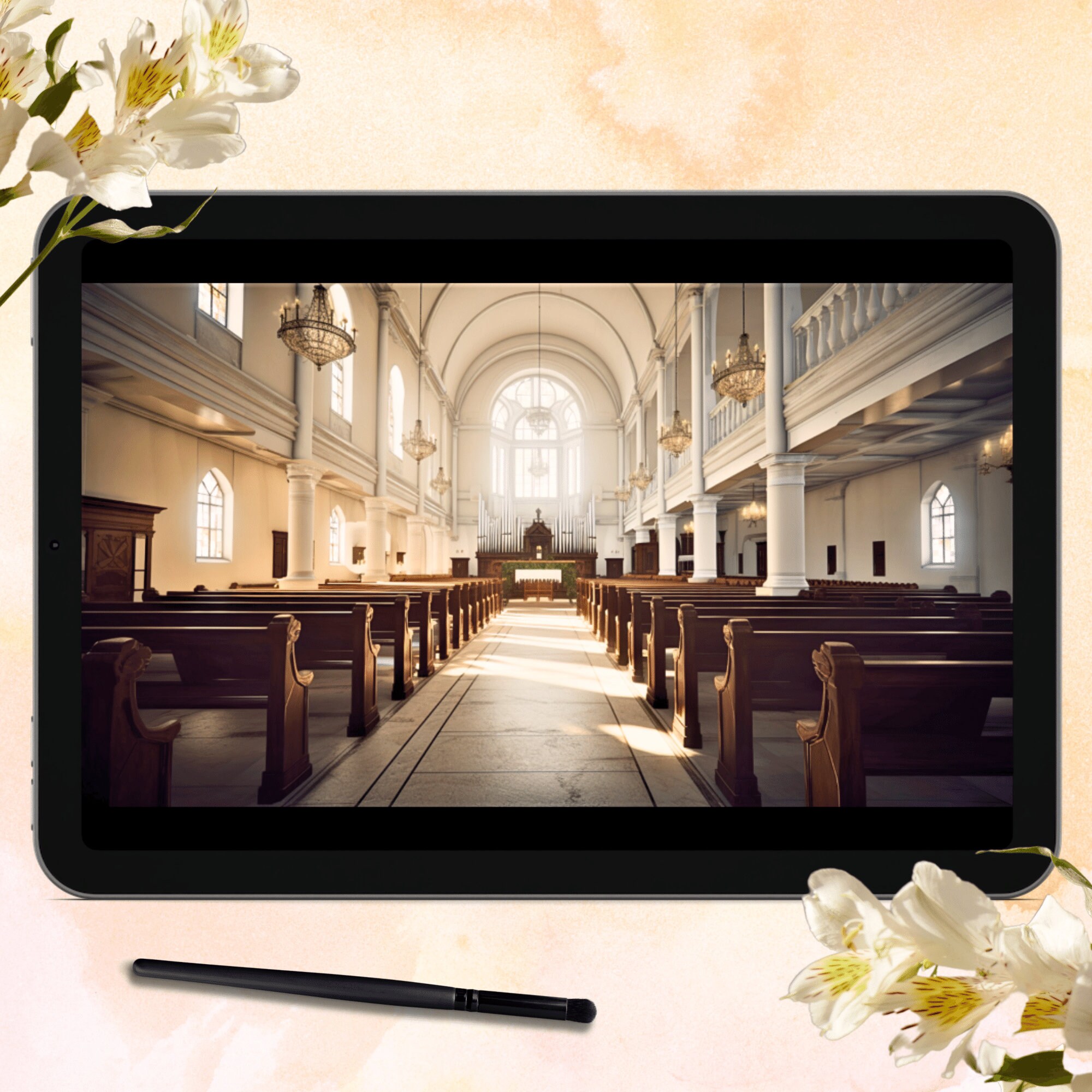 Church Backdrop | Zoom Background | Microsoft Team Background | Virtual ...