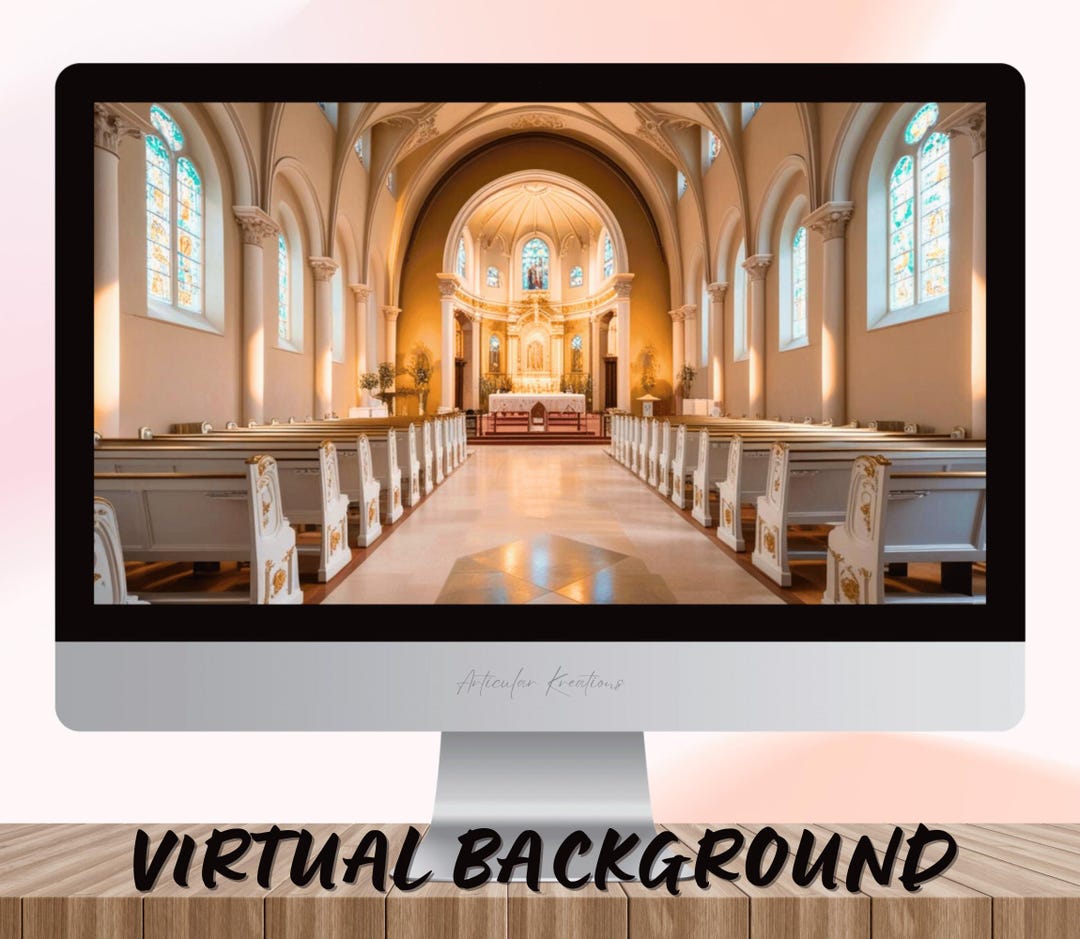 Church Backdrop | Zoom Background | Microsoft Team Background | Virtual ...