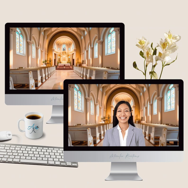 Church Backdrop | Zoom Background | Microsoft Team Background | Virtual ...