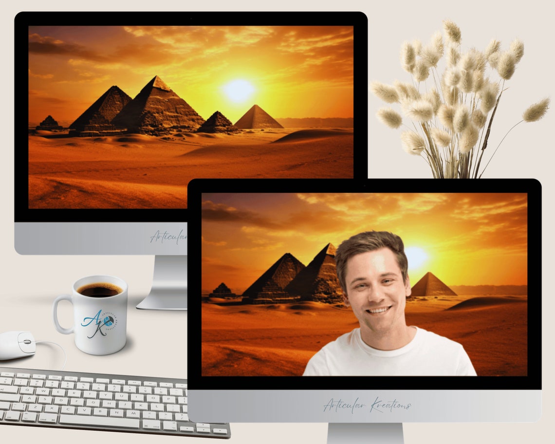 Pyramid Background Zoom Background Virtual Background - Etsy