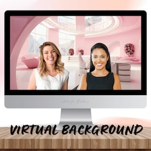 Pink Office Background | Zoom Background | Microsoft Teams Background ...