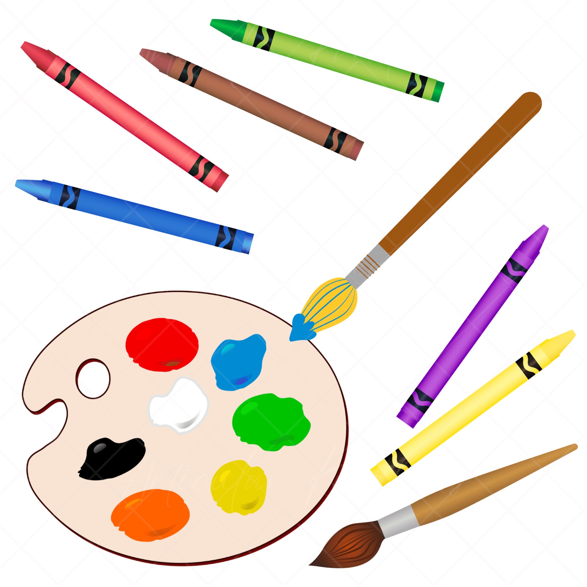 25 School Clipart Set | Downloadable Clipart Bundle | School Supply PNG ...