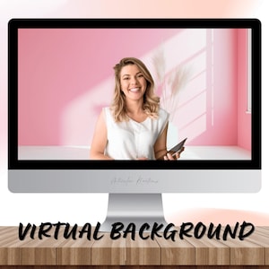 Pink Office Background Zoom Background Microsoft Teams Background ...