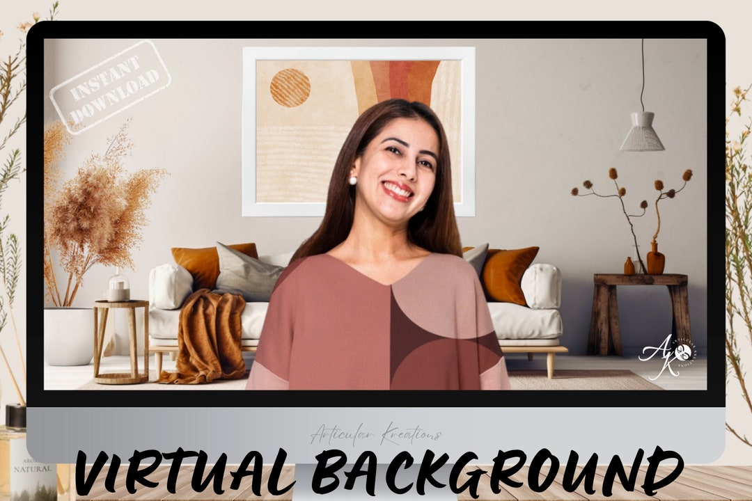 Boho Backdrop Zoom Background Microsoft Teams Background - Etsy