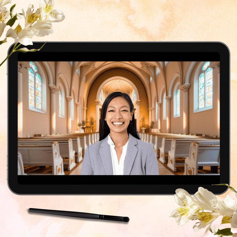 Church Backdrop | Zoom Background | Microsoft Team Background | Virtual ...