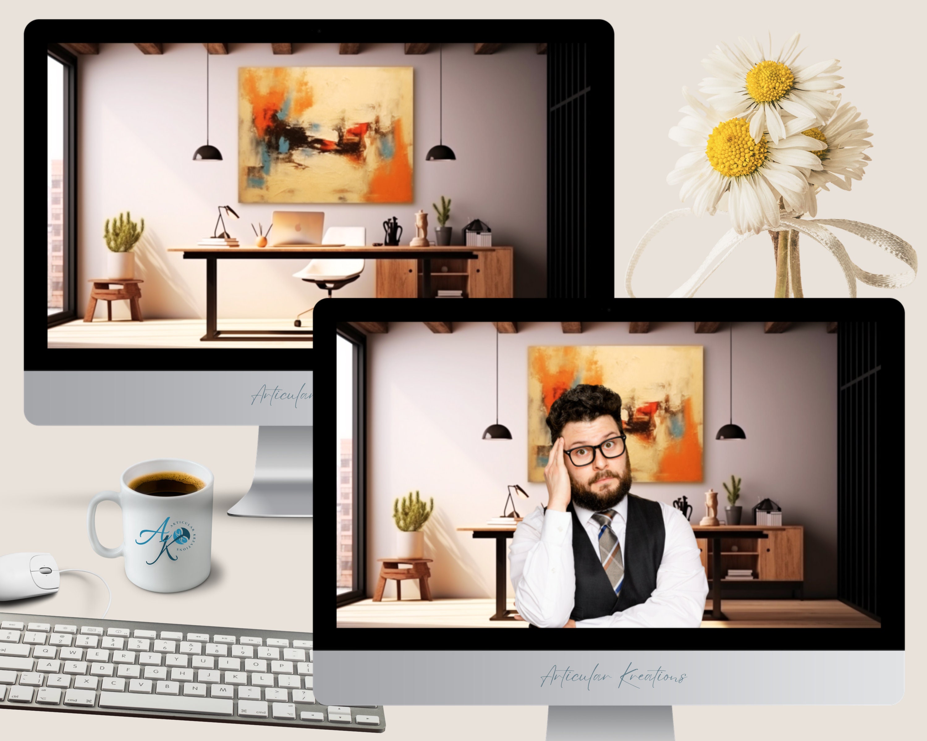 Home Office Background Zoom Background Microsoft Teams - Etsy