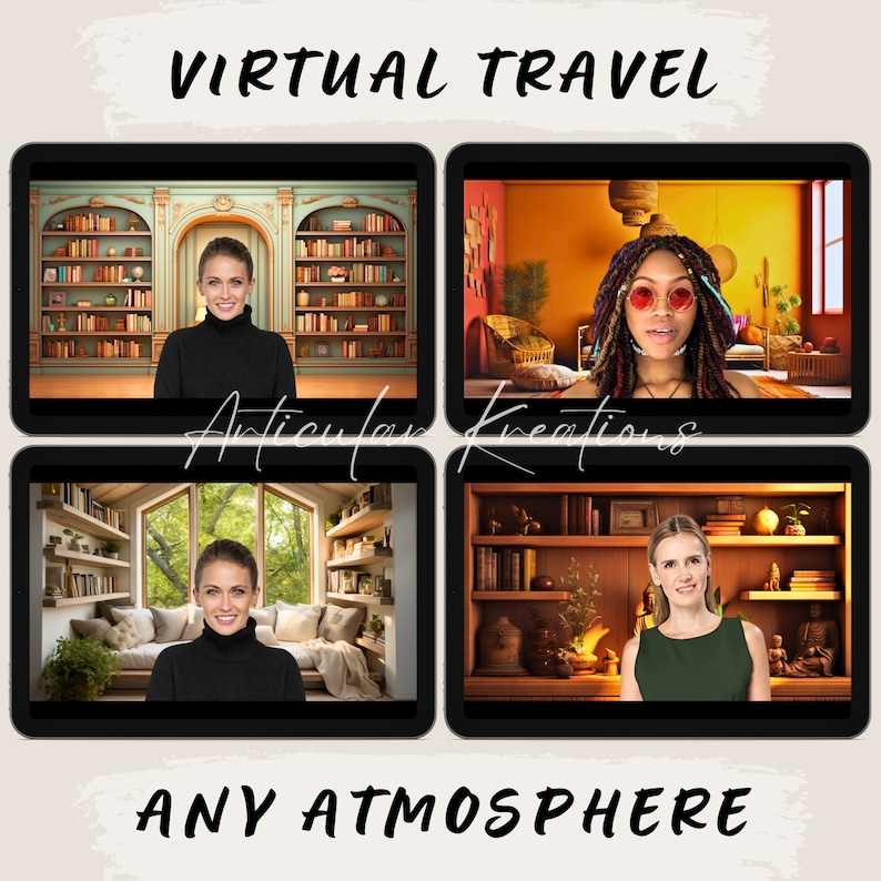 Boho Background Zoom Background Microsoft Teams Background Virtual ...