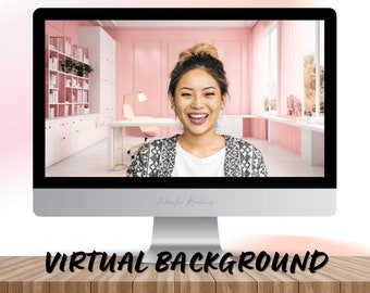 Pink Office Background Zoom Background Microsoft Teams Background ...