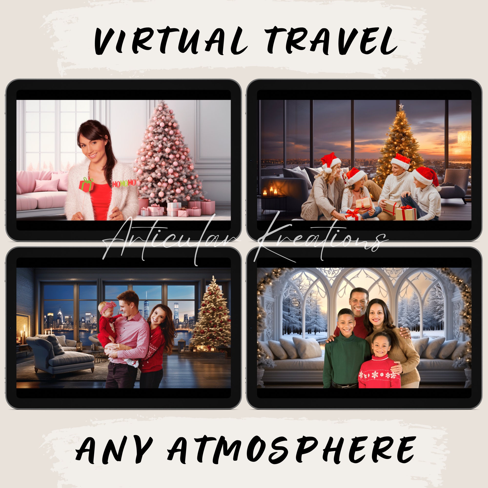 Christmas Background Zoom Background Christmas Virtual Background ...