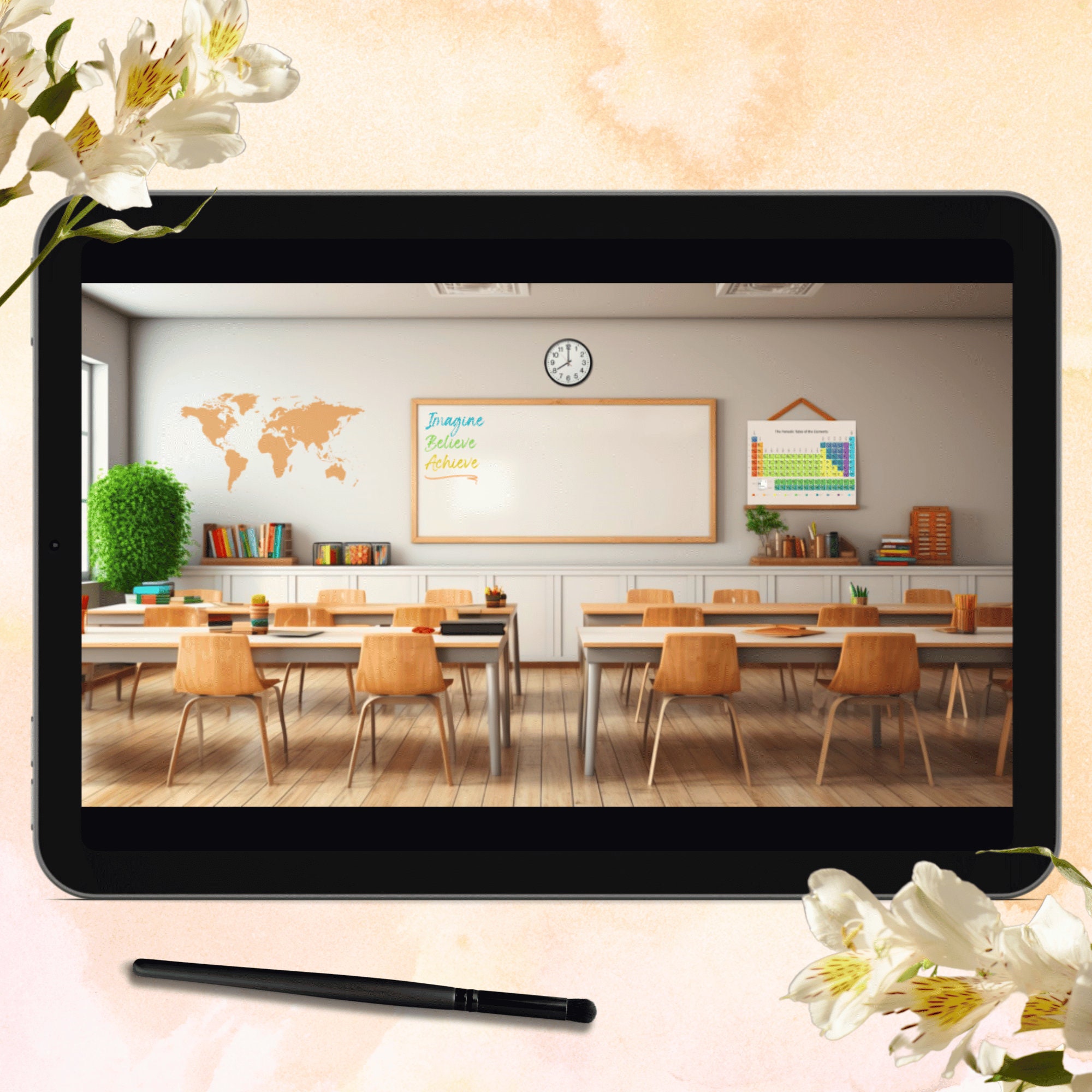 Classroom Background Zoom Background Virtual Background Microsoft Team ...