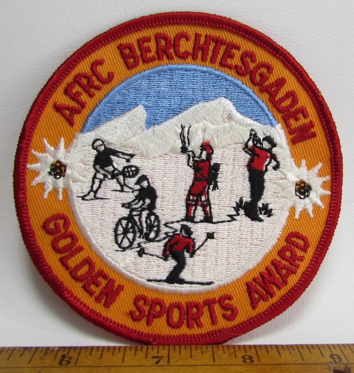 Vintage AFRC Berchtesgaden Golden Sports Award Jacket Patch Armed ...