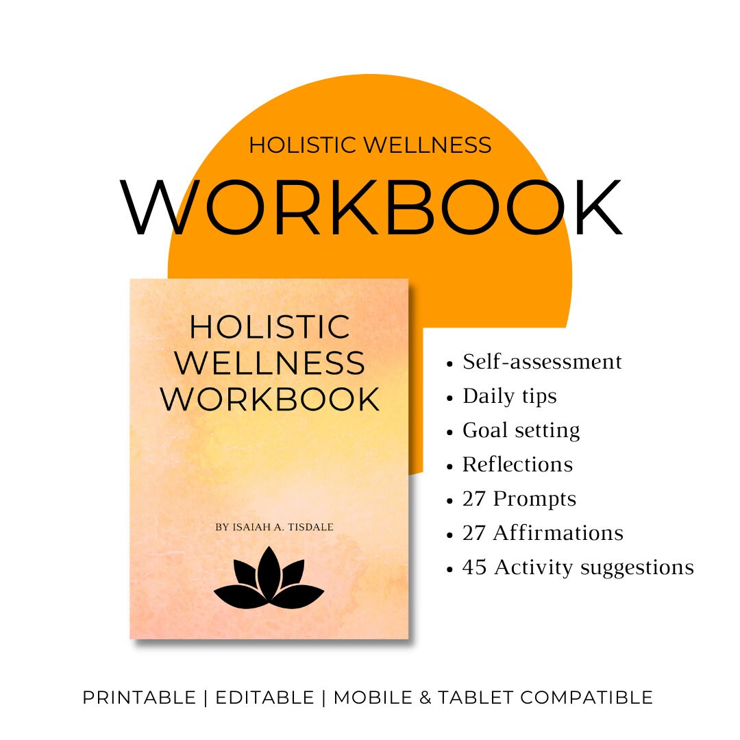 Holistic Wellness Workbook - Self Care, Self Love, Self Help, Health ...