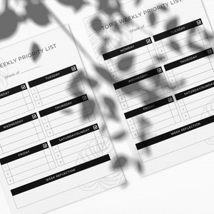 Top 3 Weekly Priority List - Task Priority, to Do List, Daily ...