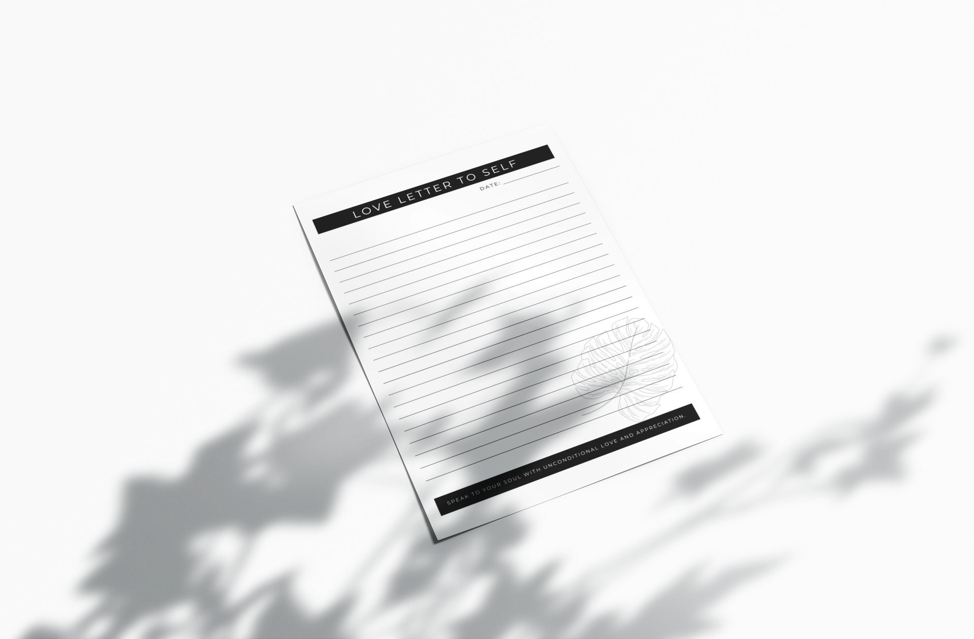 Love Letter to Self - Template, Self Care, Self Love, Self Empowerment ...