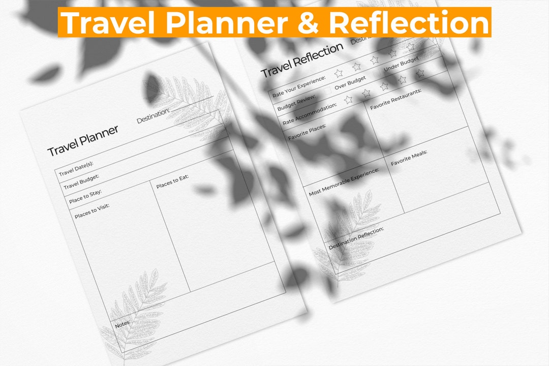 Travel Planner & Reflection - Trip Itinerary, Vacation, Organizer ...