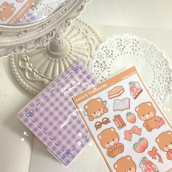 Cute Bear Stickers - Etsy