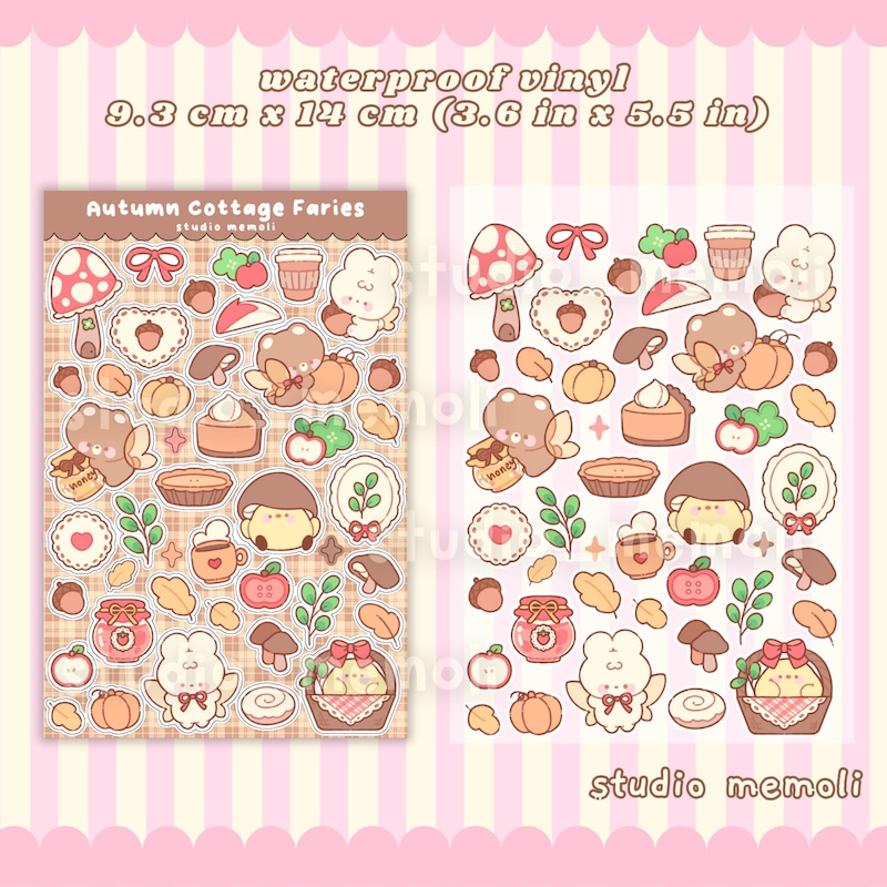 Cute Bunny Sticker Sheet - Etsy