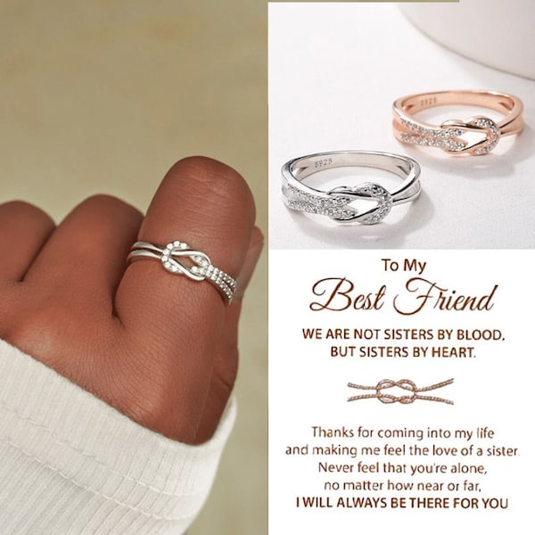 Best Friend Infinity Ring - Etsy