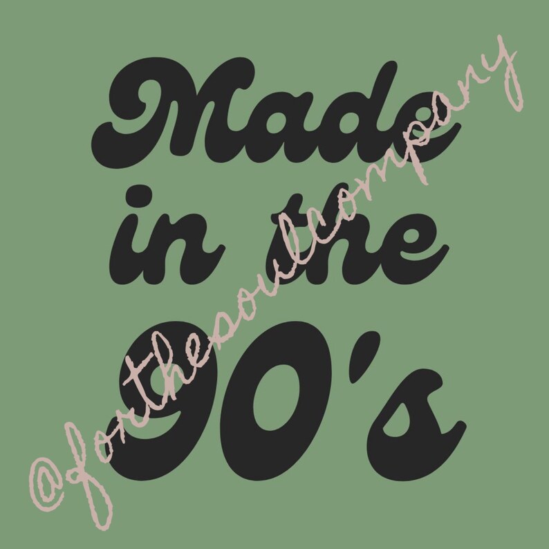 Made in the 90's: Svg for Cricut/silhouette - Etsy