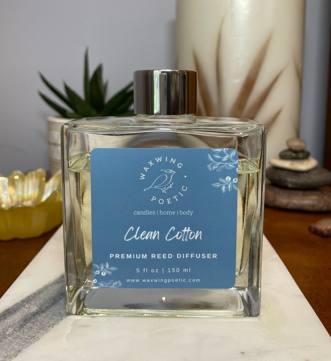 Clean Cotton | Reed Diffuser | Premium Fragrance | Upscale Gift - Etsy