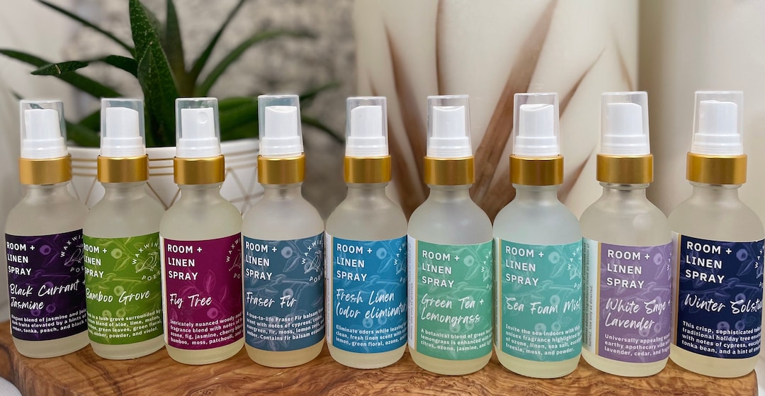 Room + Linen Spray | Relaxing, Fast Room Refresh | Frosted Glass Bottle ...