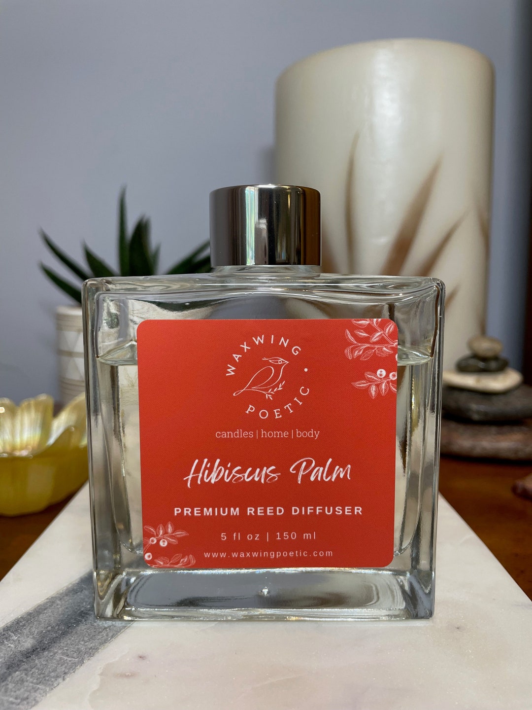 Hibiscus Palm Premium Reed Diffuser - Etsy