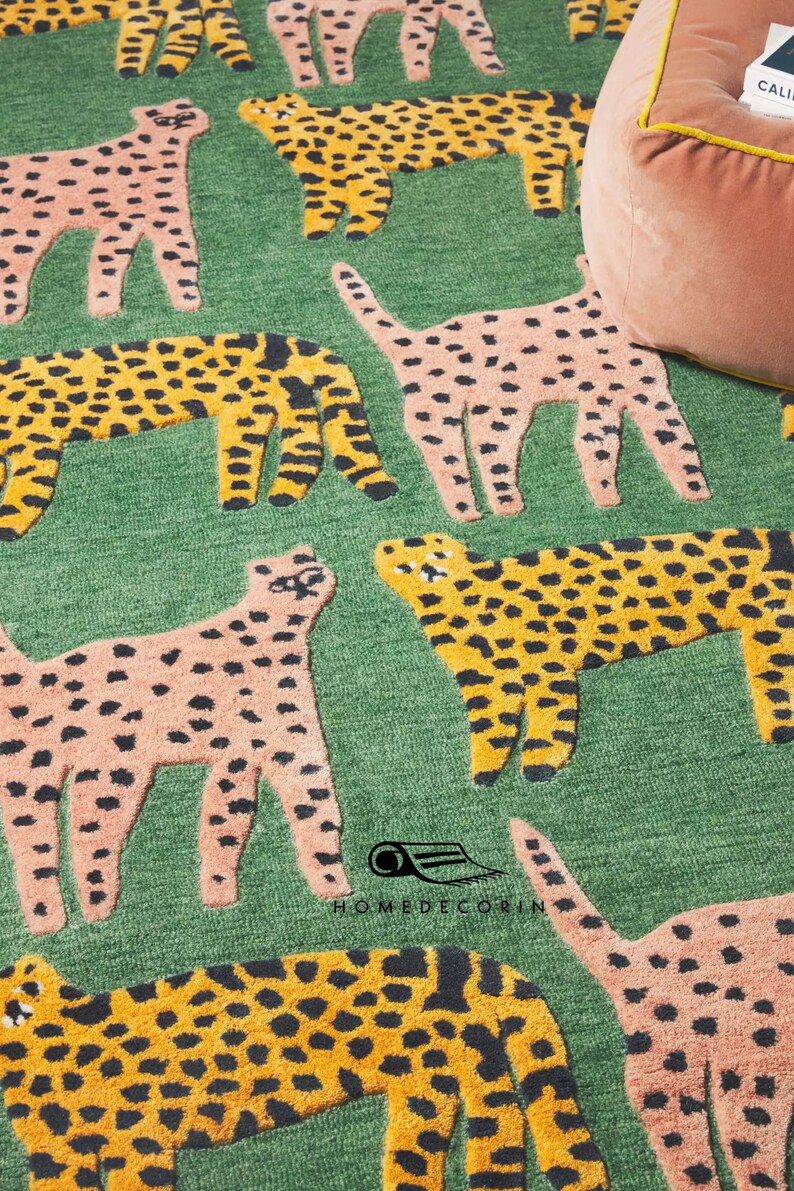 Animal Modern Area Rug 100% Woolen Carpet for Hall Kitchen - Etsy