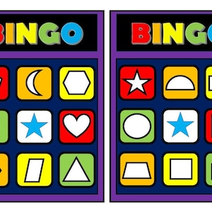 Printable Shapes Bingo Play Learning for the Classroom, Homeschooler's ...