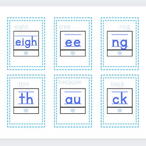 Printable Playing Card Game With Letters and Phonograms for Preschool ...