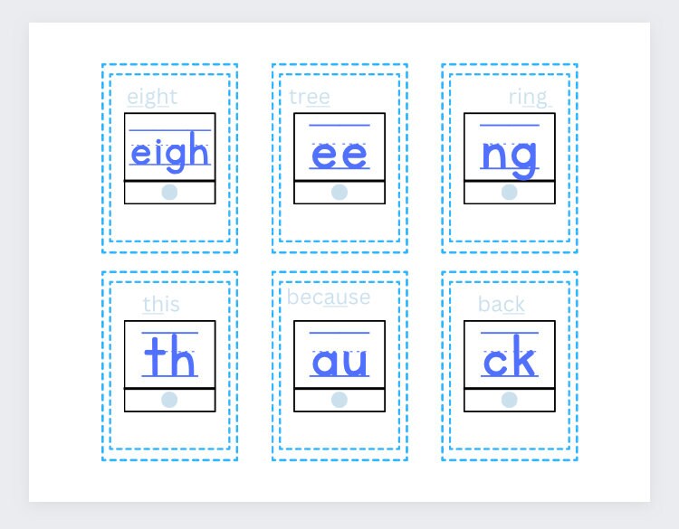 Printable Playing Card Game With Letters and Phonograms for Preschool ...
