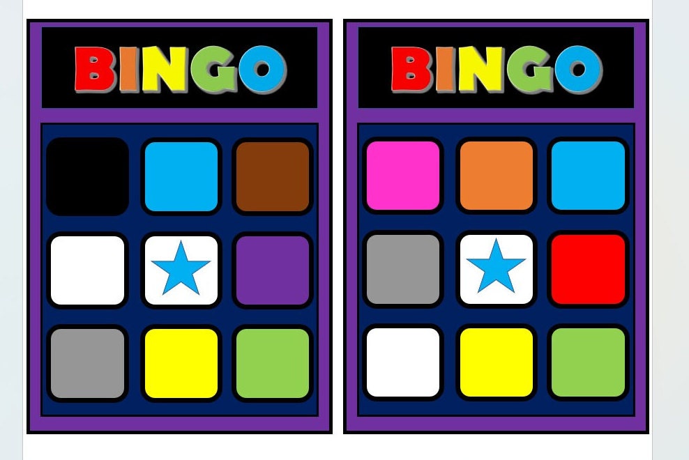 Printable Colors Bingo. Fun Learning Game for the Classroom, Homeschool ...